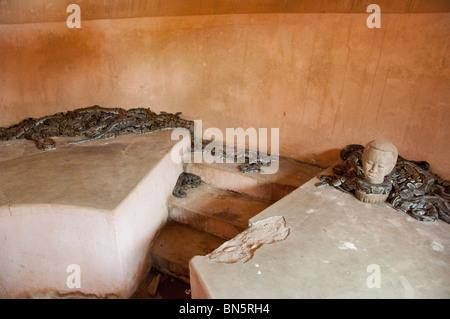 Africa, West Africa, Benin, Ouidah, Temple of the Pythons Stock Photo ...