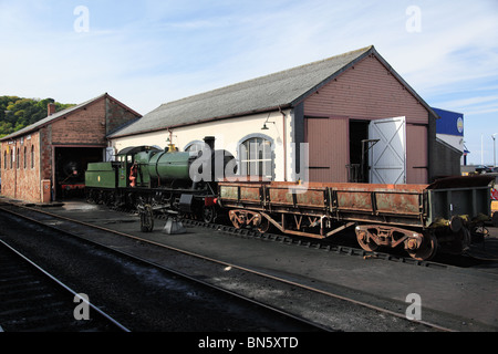 Steam railway engine shed at Minehead Stock Photo - Alamy
