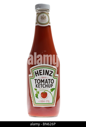 Tomato ketchup on white background Stock Photo - Alamy