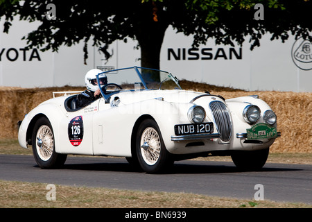 1950 Jaguar XK120 "Nub 120" rally car at the 2010 Goodwood Festival of ...