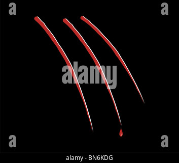 Claw scratches vector Stock Photo - Alamy