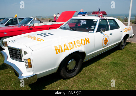 CLASSIC US POLICE CAR Stock Photo - Alamy