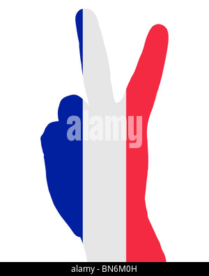 French hand signal Stock Photo - Alamy