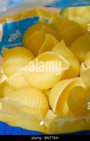 A packet of conchiglie rigate pasta shells Stock Photo - Alamy