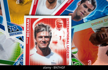 Football trading cards game Stock Photo - Alamy