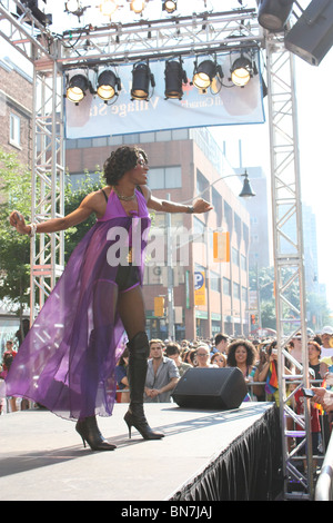 transsexual performer dancing stage outdoor summer Stock Photo - Alamy