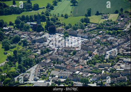 aerial view of the Yorkshire village of Masham, UK Stock Photo - Alamy