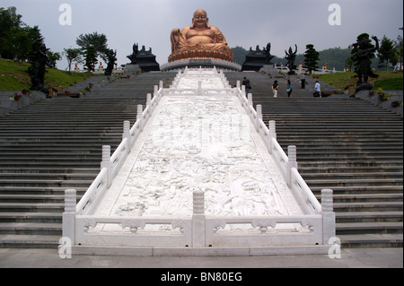 Statue of Maitreya Buddha, Xuedou Buddhist Temple, Xikou, Zheijang ...