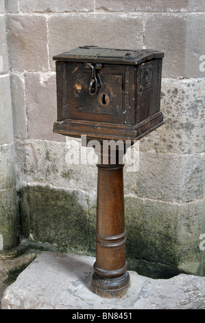 Poor Box in Dore Abbey and Church, near the Village of Abbey Dore in ...