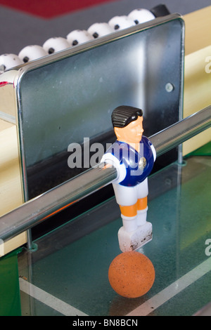 Goal keeper tabletop soccer football Stock Photo - Alamy