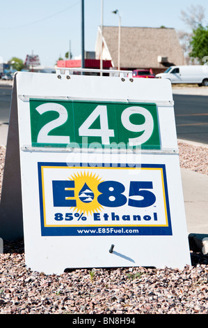 Sign for ethanol fuel Stock Photo - Alamy