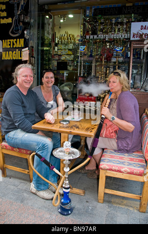 Turkey Istanbul smoking water pipe tourist Stock Photo - Alamy