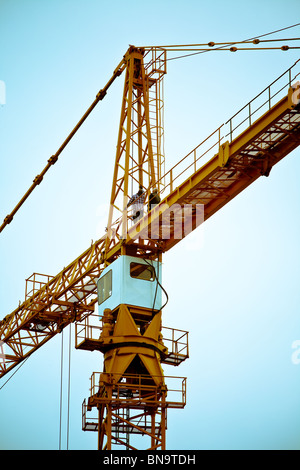 Part of the crane. Close up. Side view Stock Photo - Alamy