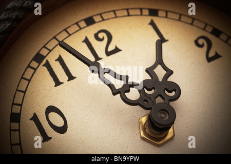 yellow clock face midday 12 o'clock the clock strikes twelve 12 ...