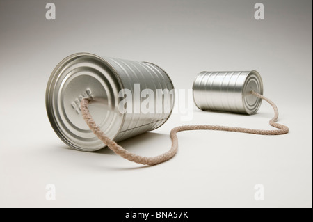Tin Can Phone communication device using two tin cans and a string ...