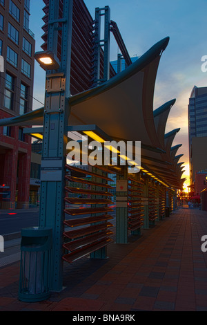 The 3rd Street and Washington METRO Rail train station, downtown ...