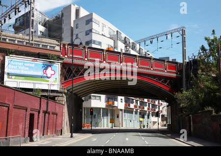 railway viaduct in oxford street former industrial area of digbeth now ...