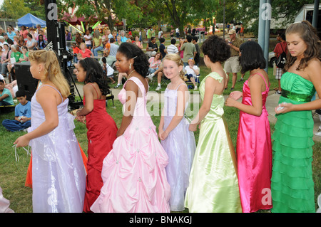 Junior Beauty Pageant Contestant Stock Photo - Alamy