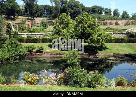 Inside the gardens of Holcombe Court Holcombe Rogus Devon Stock Photo ...