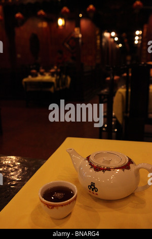 China, Beijing, Interior of the Man Fu Lou Chinese Restaurant Stock ...