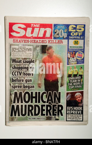 Front page of The Sun newspaper print tabloid national stack pile, uk ...