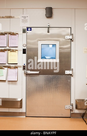 Commercial restaurant walk in freezer interior Stock Photo - Alamy
