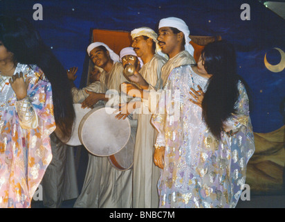 UAE Traditional Women Dancers & Musicians On National Day Stock Photo ...