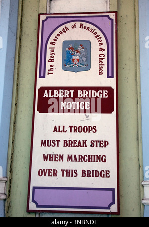 Notice All troops must break step when marching over this bridge Sign ...