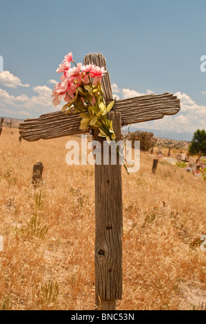 Graveyard in Espanola, New Mexico USA Stock Photo - Alamy