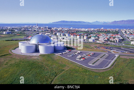 Perlan, The Pearl, á revolving restaurant on top of hot water tanks ...