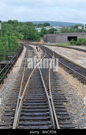 Rail Yard Switches Stock Photo - Alamy