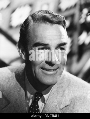 RANDOLPH SCOTT (1898-1987) US film actor in a Western film about 1950 ...