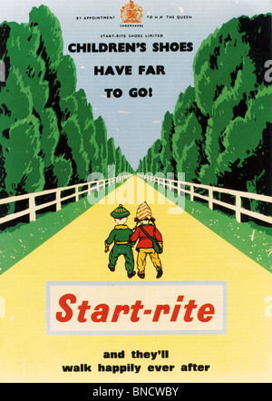 Advert for Start-rite shoes for children, 1951. The shoemaker ...