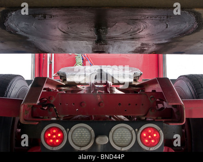 Tractor truck backing up to hook up trailer at Bozzuto's Distribution ...