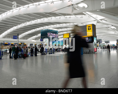Modern elegance at London Heathrow Airport's Terminal 5, featuring ...