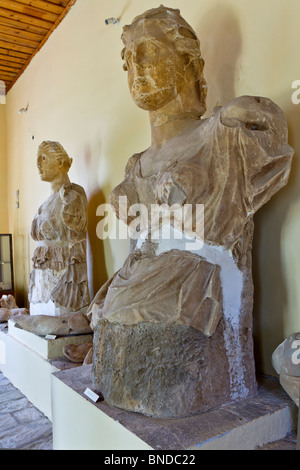 Colossal statues of Artemis and Demeter from the famous cult group at ...