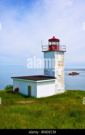 Quaco Head Lighthouse in New Brunswick in Canada Stock Photo - Alamy