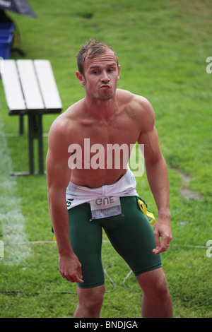 Tom Druce Guernsey disqualified after winning the Men's 4x100m Relay at ...