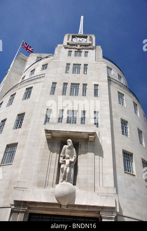 Broadcasting House, London, UK. Headquarters of the BBC, completed in ...