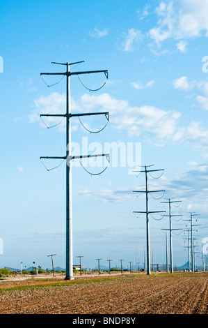 Large new power poles are being readied for transmission lines in Pinal ...