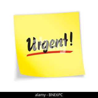 urgent square paper sign isolated on white Stock Photo - Alamy