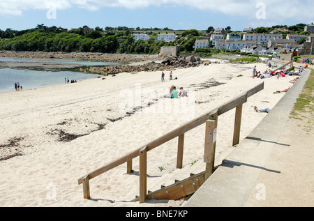 Porthcressa Beach, St Mary's, Isles of Scilly, U.K Stock Photo - Alamy