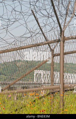 Freedom Bridge crossing the Imjin River between North and South Korea ...