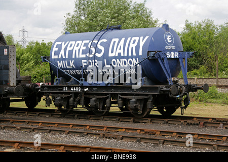An old Express Dairy milk train tanker at Goathland Stock Photo - Alamy