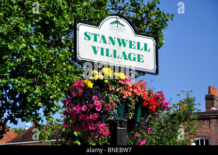 Village Green, Stanwell Village, Surrey, England, United Kingdom Stock ...