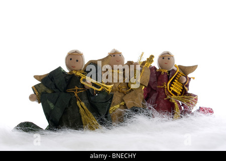 Christmas angels with instruments Stock Photo - Alamy