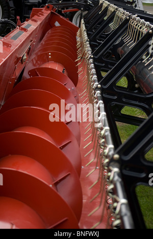 The auger and part of the reel on a combine harvester Stock Photo - Alamy