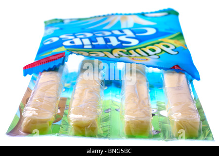 Packet of Dairylea strip cheese Stock Photo - Alamy