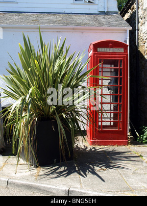 Red Telephone Box, Mousehole, Cornwall, England Stock Photo - Alamy