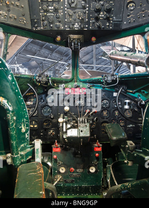 Cockpit of a Douglas DC-4 Stock Photo - Alamy